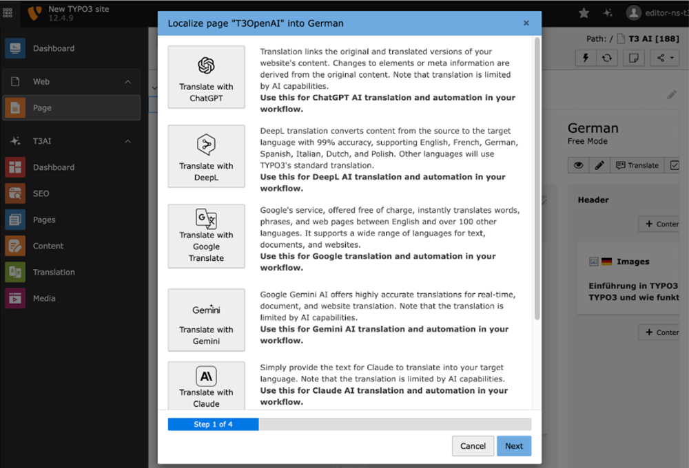 How Is T3AI Built on TYPO3 Core Standards? (UI/UX and Code)