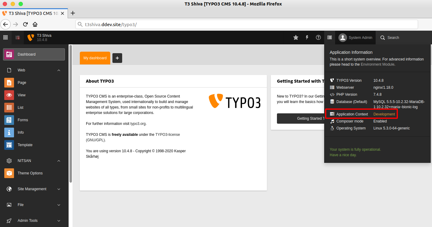 Use TYPO3 Context for Better Environments & Configuration